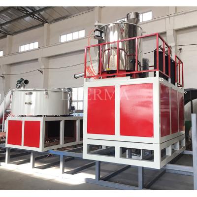 China 300L 600L PP PE PVC Mixing Machine 220V / 380V High Speed PVC Mixer for sale