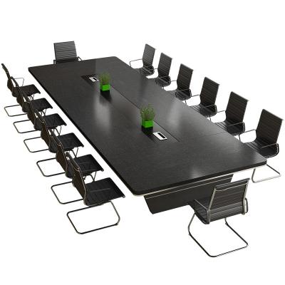 Cina Tavolo di conferenze nero per la formazione creativa in hotel e ospedali in vendita
