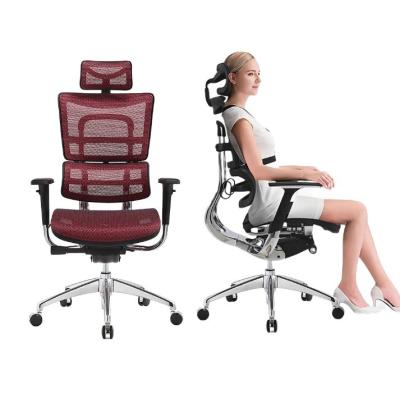 Cina Posta Imballaggio Sedile da ufficio moderno con gambe in legno massello appoggio per braccio e supporto lombare in vendita