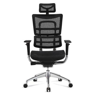 Cina Sedia ergonomica a schiena alta regolabile con base in alluminio per mobili per ufficio in vendita