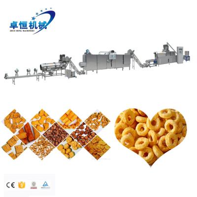 中国 food & Widely used high speed beverage factory corn rice snack puffed extruder/corn machine puffing machine/puff snack for sale 販売のため