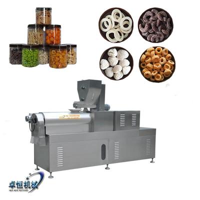 中国 food & Beverage Plant Small Corn Sticks Extruder Corn Flour Puff Snacks Corn Ball Extruder 販売のため