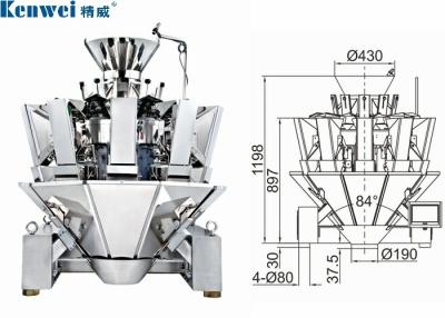 Cina La perdita di Kenwei rinforza 65P/M Multihead Weigher Machine in vendita