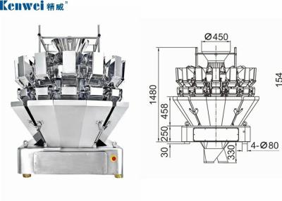 Cina Pesatore capo di 180P/M 18 Multihead con il sistema di azionamento del motore di punto in vendita
