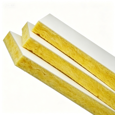 Acoustic Glass Wool Board with GFM Facing - Product Illustration