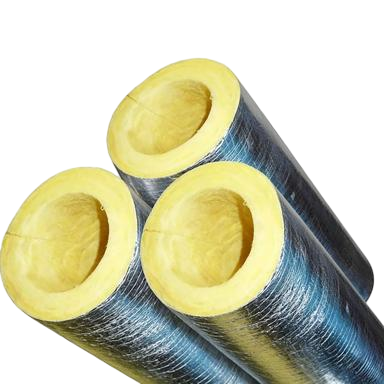 Insulation Glass Wool Pipe Section with FSK Facing product illustration