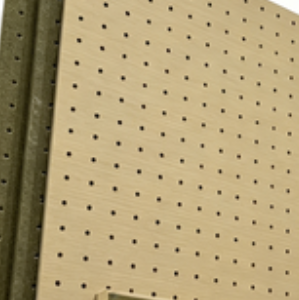 Interior Acoustic Perforated Rock Fiber Panel - Class A Non-Combustible