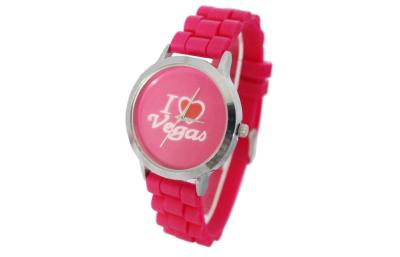 Cina Parte posteriore semplice dell'acciaio inossidabile dell'orologio del quarzo del Giappone Movt degli orologi analogici dei bambini di rosa in vendita