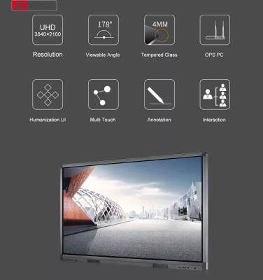 China Panel táctil Android de enseñanza educativo 11,0 Whiteboard elegante de la pantalla LCD de JCVISION en venta