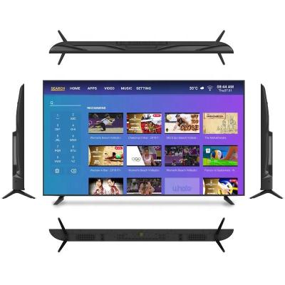 중국 JCVision 75 인치 스마트 TV 안드로이드 12.0 운영 체제 300 Cd/M2 56 화면 언어 판매용