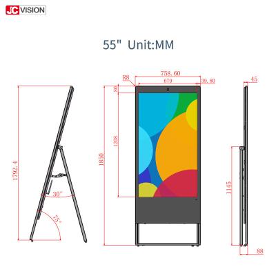 中国 携帯用450cd/m2 43"広告LCDデジタルの表記Cmsソフトウェア 販売のため