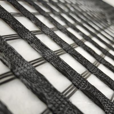 China Road Construction Pet 100-30 Kn/M Uniaxial Polyester Geogrid Slope Reinforcement Solutions for sale