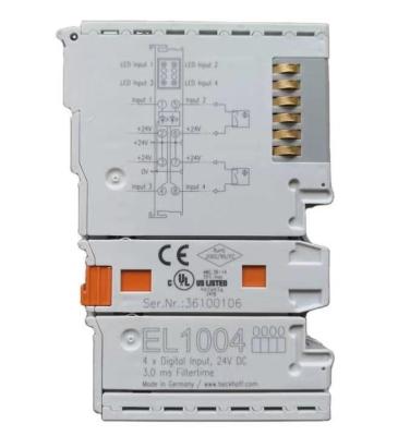 中国 ベックホフ EL1004 Ethercat端末 4チャネルデジタル入力 24V DC 3ms 販売のため