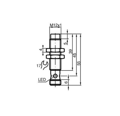 China SENSOR de proximidad inductiva de 12 mm de alcance M12 PNP NC IP67 Automatización de fábrica en venta