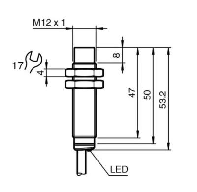 China Pepperl+Fuchs NBN4-12GM50-E2 Sensor de Proximidad Inductivo, Rango de 12 mm, M12, PNP NO, IP67 en venta