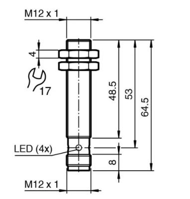 Китай Pepperl+Fuchs NBN4-12GM60-A2 Индуктивный датчик, 12 мм дальности, M12, PNP NC, IP67, 10-30VDC Автоматизация продается