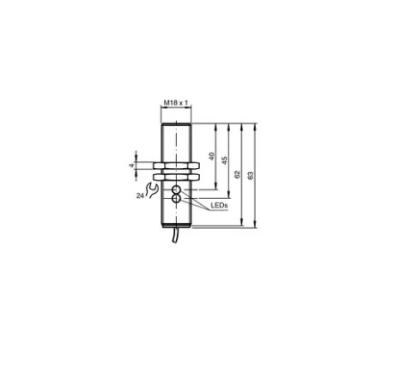Китай Pepperl+Fuchs NBB8-18GM60-US-V15 индуктивный датчик, 18 мм дальность, M18, PNP NO, IP69K, V15 версия продается