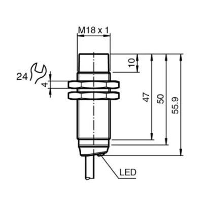 China Pepperl+Fuchs NBN12-18GM50-E0 Sensor de Proximidad Inductivo 12mm Rango, 18-30V DC, M12 Protección IP67 en venta
