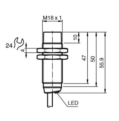 China Pepperl+Fuchs NBN8-18GM50-E0WE Sensor de Proximidade Indutivo Rango de 8mm, 18-30V DC, M12 IP67 à venda