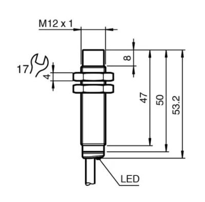 China Pepperl+Fuchs NBN8-12GM50-E2 Sensor de Proximidad Inductivo Rango de 8 mm, 12-24V DC, M12 IP67 en venta