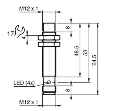China NBN4-12GM50-E0-V1 Sensor de inducción 12 mm IP67 M12 DC 10-30V Automatización OEM de Pepperl+Fuchs en venta