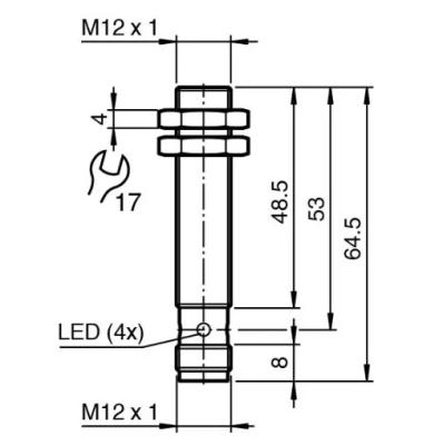 China NBB4-12GM50-E3-V1 Sensor de Proximidad Inductivo 12mm, IP67, M12, DC 10-30V. en venta