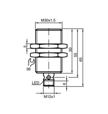 China NCB15-30GM50-Z5-V1 Sensor Inductivo 30mm, IP67, M12, IO-Link. Pepperl+Fuchs Automatización Industrial. en venta