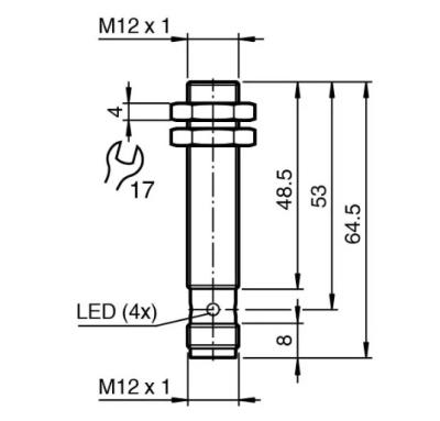 China NBB4-12GM50-E0-V1 Sensor de Proximidad Inductivo 12mm, IP67, M12, DC 10-30V en venta