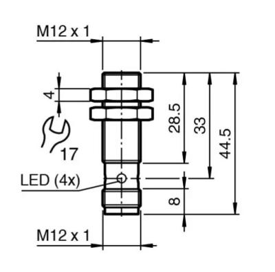 China NBB4-12GM30-E3-V1 Sensor de Proximidad Inductivo 12mm, IP67, M8, DC 10-30V. en venta