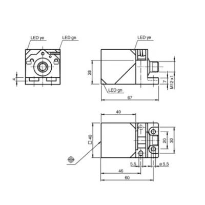 China NBB20-L2-A2-T-V1 Sensor inductivo 20mm, IP67, M30, Alta Temp. en venta