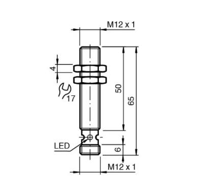 China Pepperl+Fuchs NBB2-12GM50-E2-V1 Sensor Inductivo. 2 mm de alcance, 3 alambres, PNP NO, IP67, conector M12. en venta