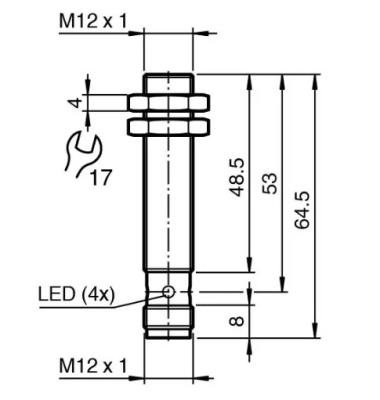 China Pepperl+Fuchs NBB2-12GM50-E0-V1 Sensor Inductivo Rango de 4 mm, PNP NC, IP67, M12, protegido en venta