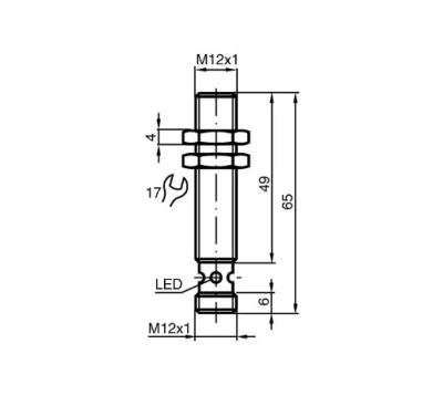 Китай Pepperl+Fuchs NBB2-12GM50-E2-C3-V1 Индуктивный датчик 4 мм, PNP NO, IP67, M12, 10-30VDC продается
