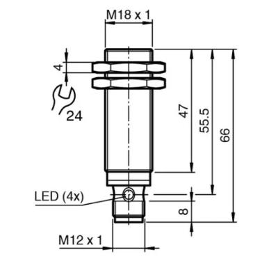 中国 ペッパール+フックス NBB8-18GM50-E2-V1 インダクティブセンサー 8mm PNP NO IP67 M30 10-30VDC 販売のため
