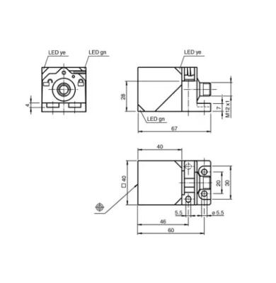 Chine NBB20-L2-E2-C-V1 Capteur de proximité par induction Pepperl+Fuchs M30 Cylindrique 24 V CC IP67 Automatisation industrielle à deux fils à vendre