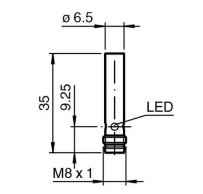 中国 NBB2-6.5M25-E2-V3インダクティブセンサー ペッパール+フックス M25 24V DC IP67 6.5mm 2ワイヤ精密組成 販売のため