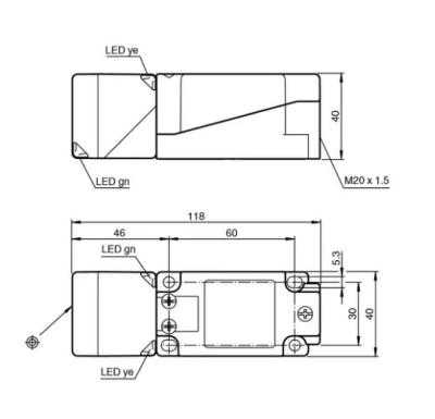 中国 ペッパール+フックス NBB15-U1-A2 インダクティブ近感センサー 15mm 範囲 10-30V DC IP67 M30 ハウジング 機械の安全性 販売のため