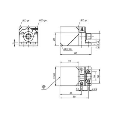 Китай Pepperl+Fuchs NBB20-L2-E0-V1 индуктивный датчик 20 мм диапазон, 10-30В постоянного тока, IP68, M30, PNP NO продается
