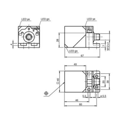 Китай Индуктивный датчик NBB20-L2-E2-V1 20 мм обнаружение IP67 рейтинг Pepperl+Fuchs OEM переключатель близости продается