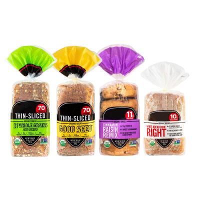 China Custom Plastic Printed BOPP/CPP Bread Loaf Bag Cellophane Food Grade Poly Packaging Storage Bakery Toast Sandwich Bag for sale