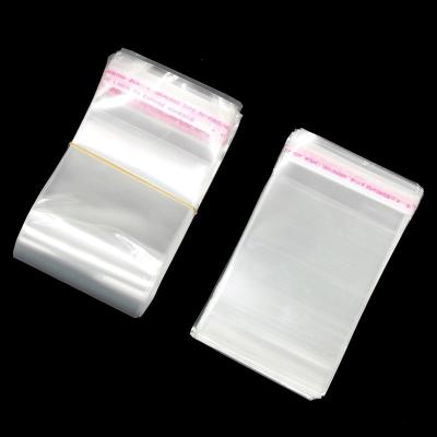 China Width 10cm Transparent Cellophane Clear Polybag Opp Plastic Self Adhesive Clear Opp Bopp Bag for sale