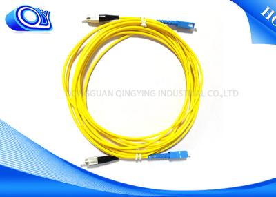 Cina 3 metri FC/cavo di toppa singolo modo dello Sc, cavo a fibre ottiche semplice per la lan/WAN in vendita