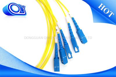 Cina Cavo a fibra ottica giallo G652D 3,0 millimetro 2.0mm della toppa di singolo modo 0.9mm in vendita