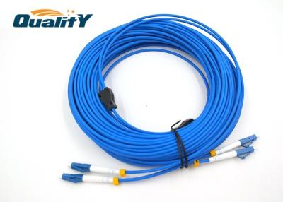 Cina Cavo corazzato LC di modo G652D del simgle del cavo a LC/cavo a fibra ottica corazzato della toppa in vendita