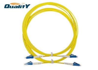 Cina cavo di toppa a fibra ottica del cavo di toppa del connettore di LC UPC di lunghezza di 3m/del cavo di toppa della fibra singolo modo/LC LC in vendita