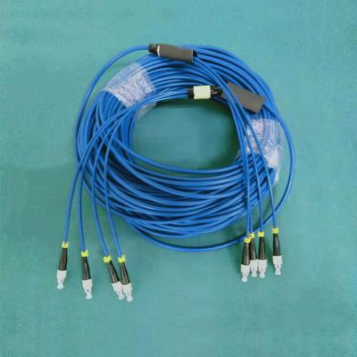 Cina Colore blu OD5.0mm del cavo a fibre ottiche corazzato del centro di PVC/LSZH MP 4 in vendita