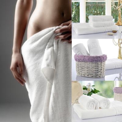 China 70*140cm(27''*55'') Cotton White Luxury Hotel & Spa & Salon & Home Bath Towel Face Towel for sale