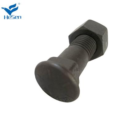 China Bulldozer Plow Bolts And Nuts Blade Bolt And Nut 4F7827 2J3506 19MMx57MM for sale