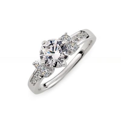 Cina CZ Eternity 925 anello da sposa in argento per donne in vendita