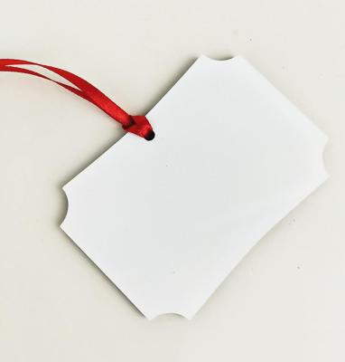Chine La sublimation en suspens de colorant de forme de rectangle masque la décoration de cadeau de Noël à vendre